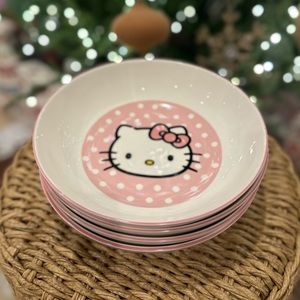 Hello Kitty | Kitchen | Hello Kitty Dinner Large Bowl Plates X 4 | Poshmark